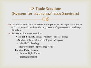 Political risk trade embargo | PPTX