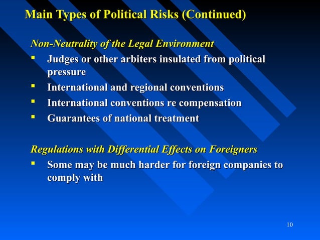 Political risk assessment | PPT