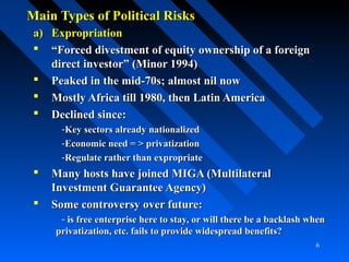 Political risk assessment | PPT