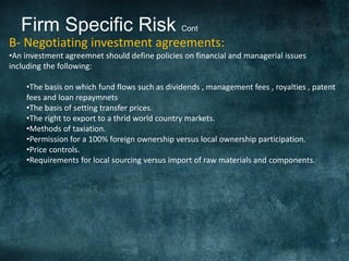 Political risks and management assesment | PDF