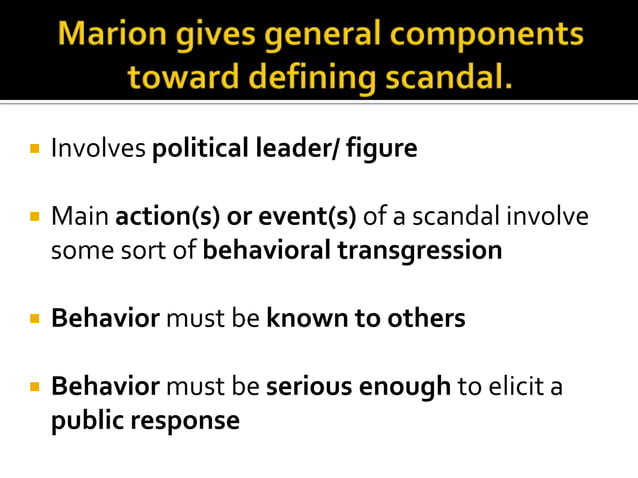 Political Scandal | PPT