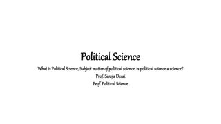 Political science 1 | PPTX