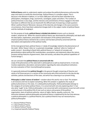 Political Science | PDF