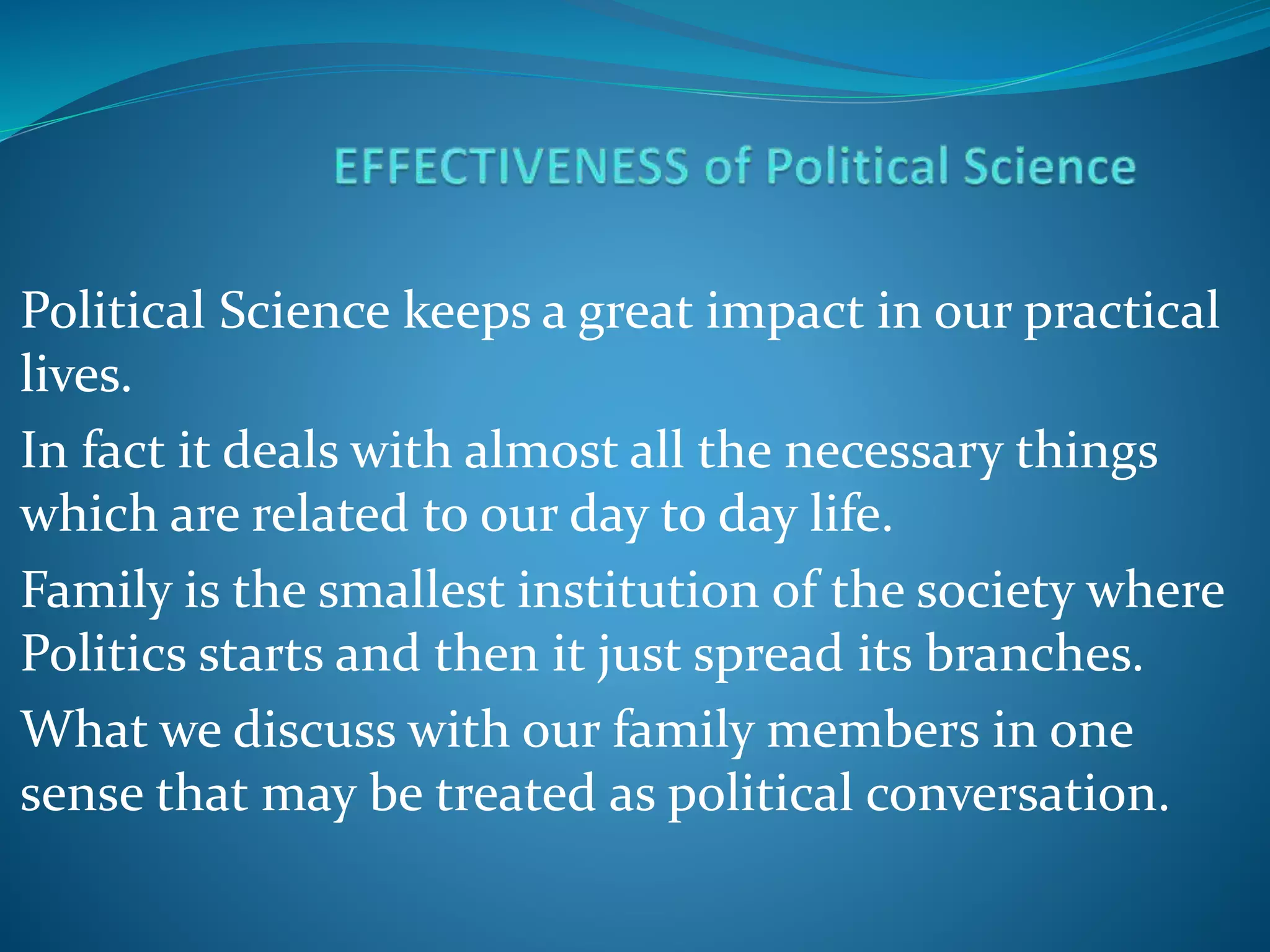 Political science: As an Academic Discipline | PPTX