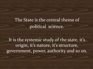 Political science: As an Academic Discipline | PPTX