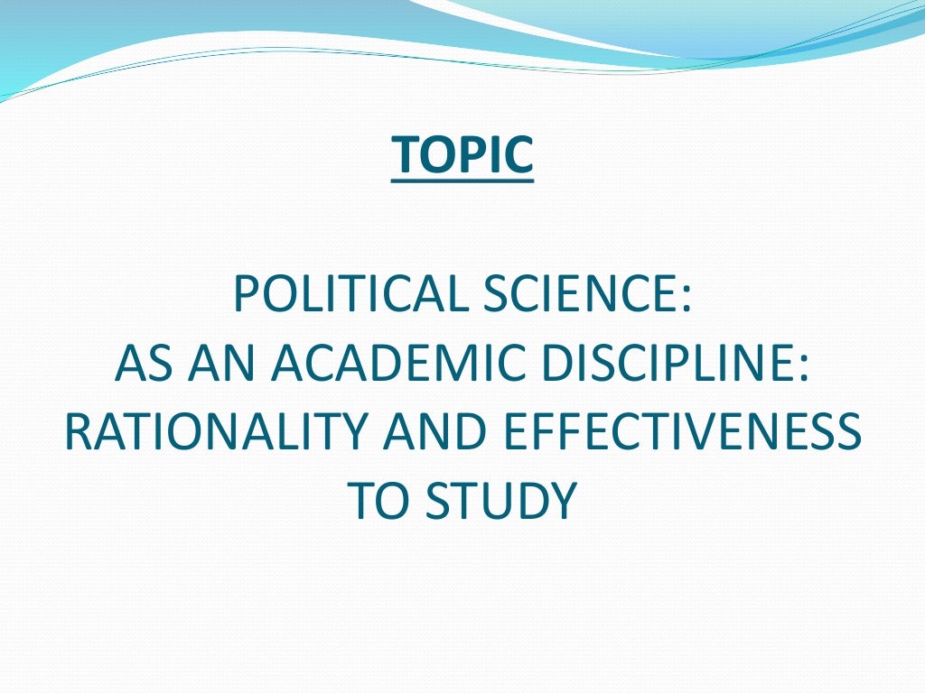Political Science As An Academic Discipline political-science-as-an-academic-discipline