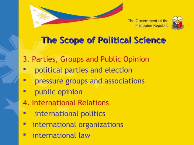 Introduction to Political Science | PPT | Science