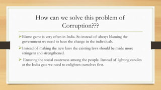 POLITICAL CORRUPTION IN INDIA | PPTX