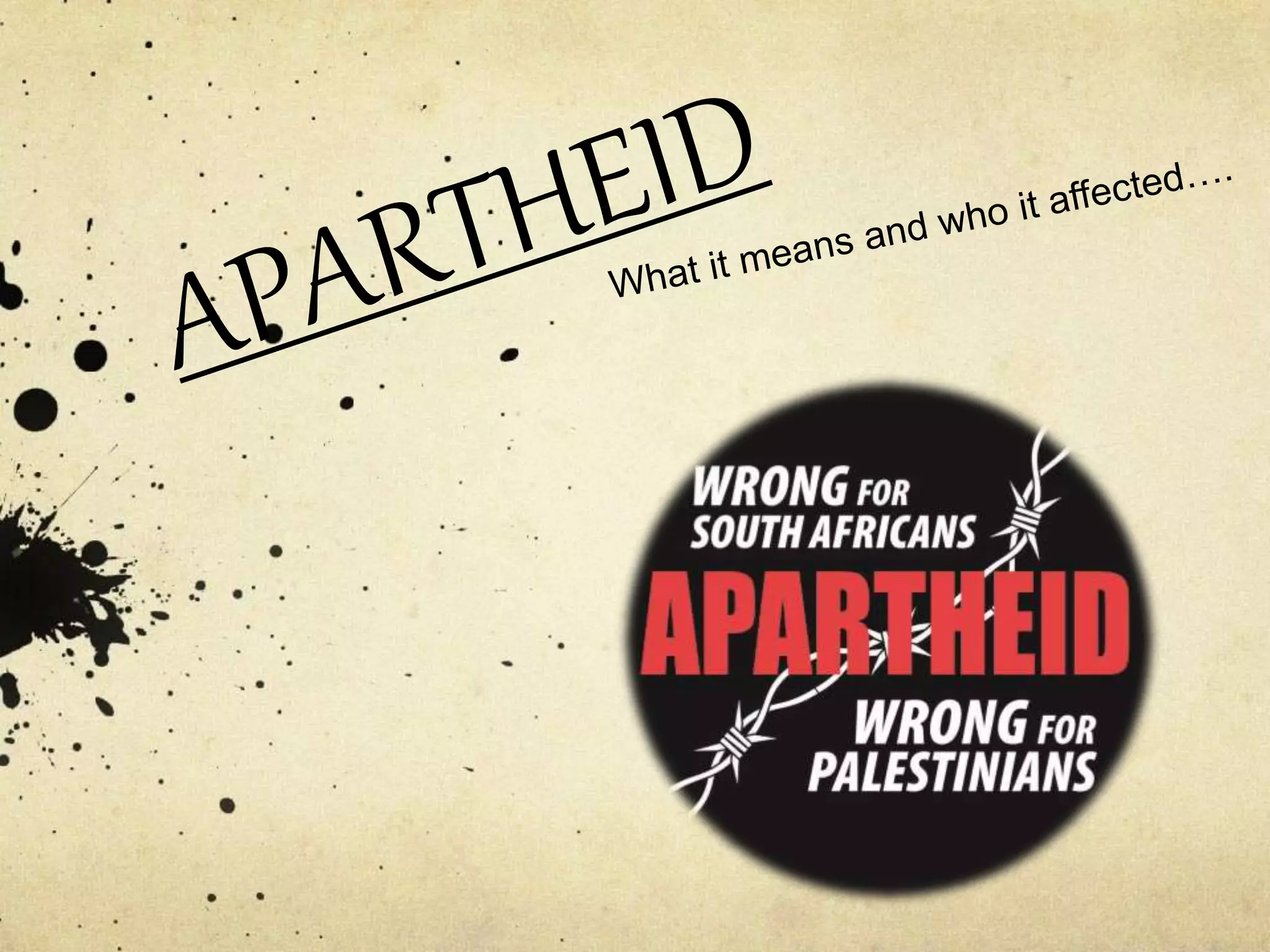 APARTHEID | PPTX