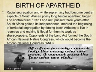 APARTHEID | PPTX