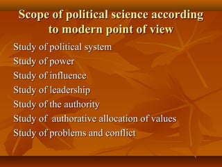 Political science | PPT