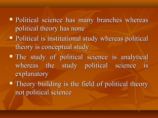 Political science | PPT