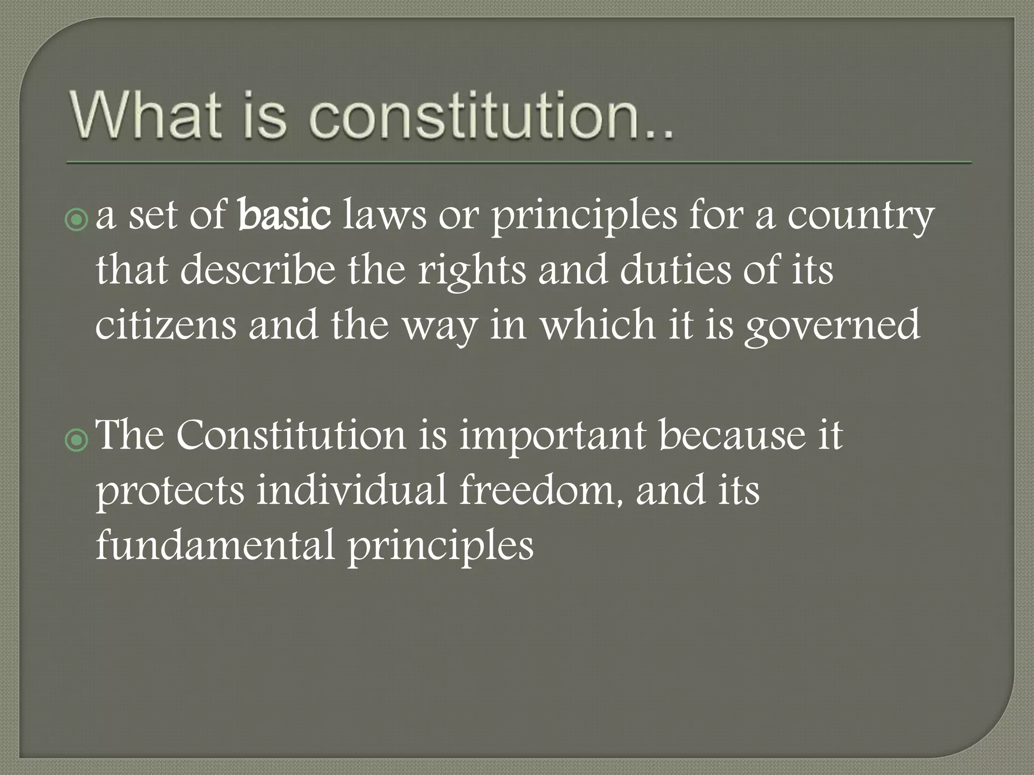 British Constitution | PPTX