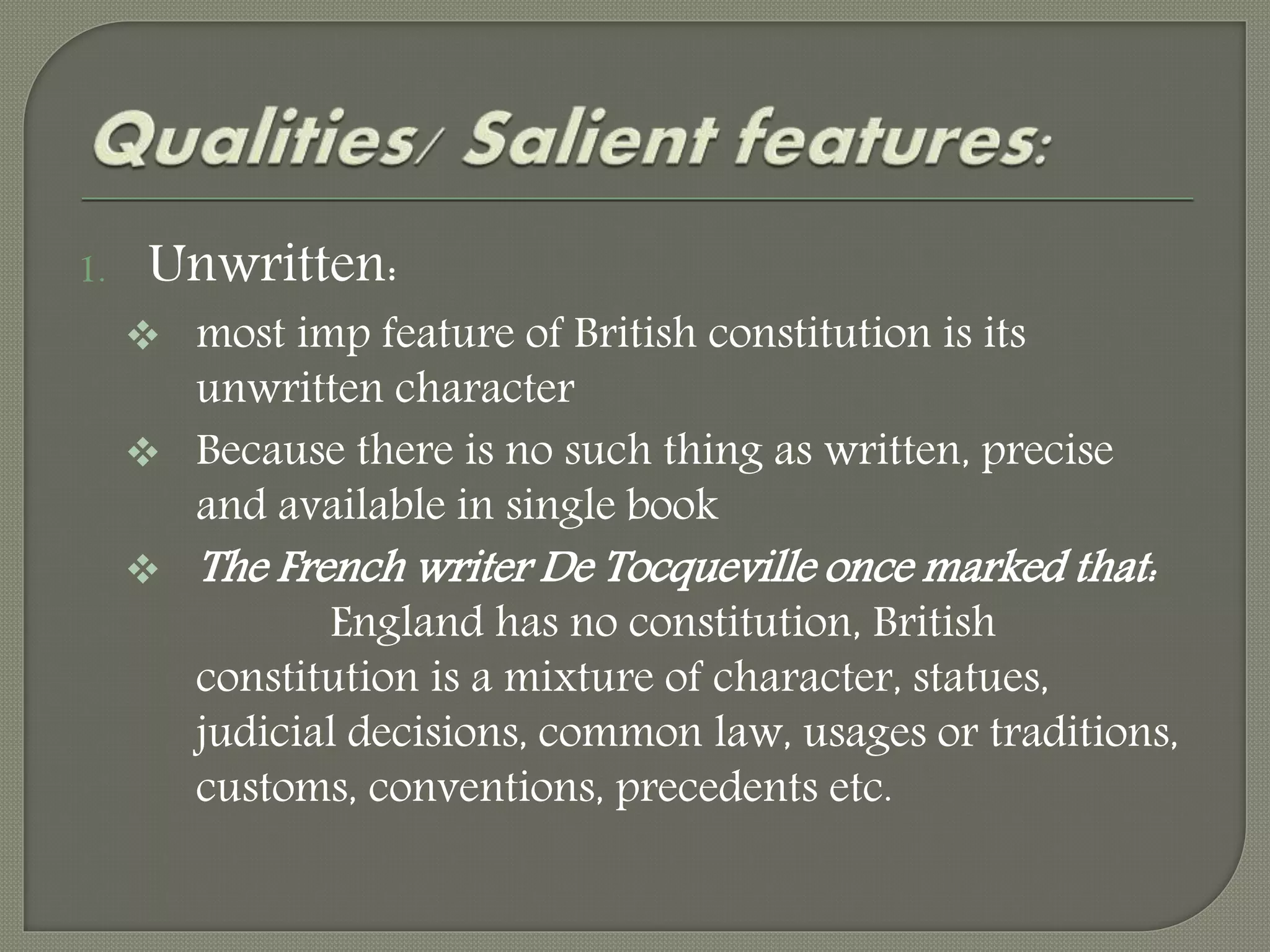 British Constitution | PPTX