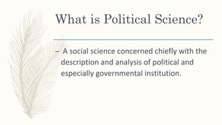 Political science.pptx | Science