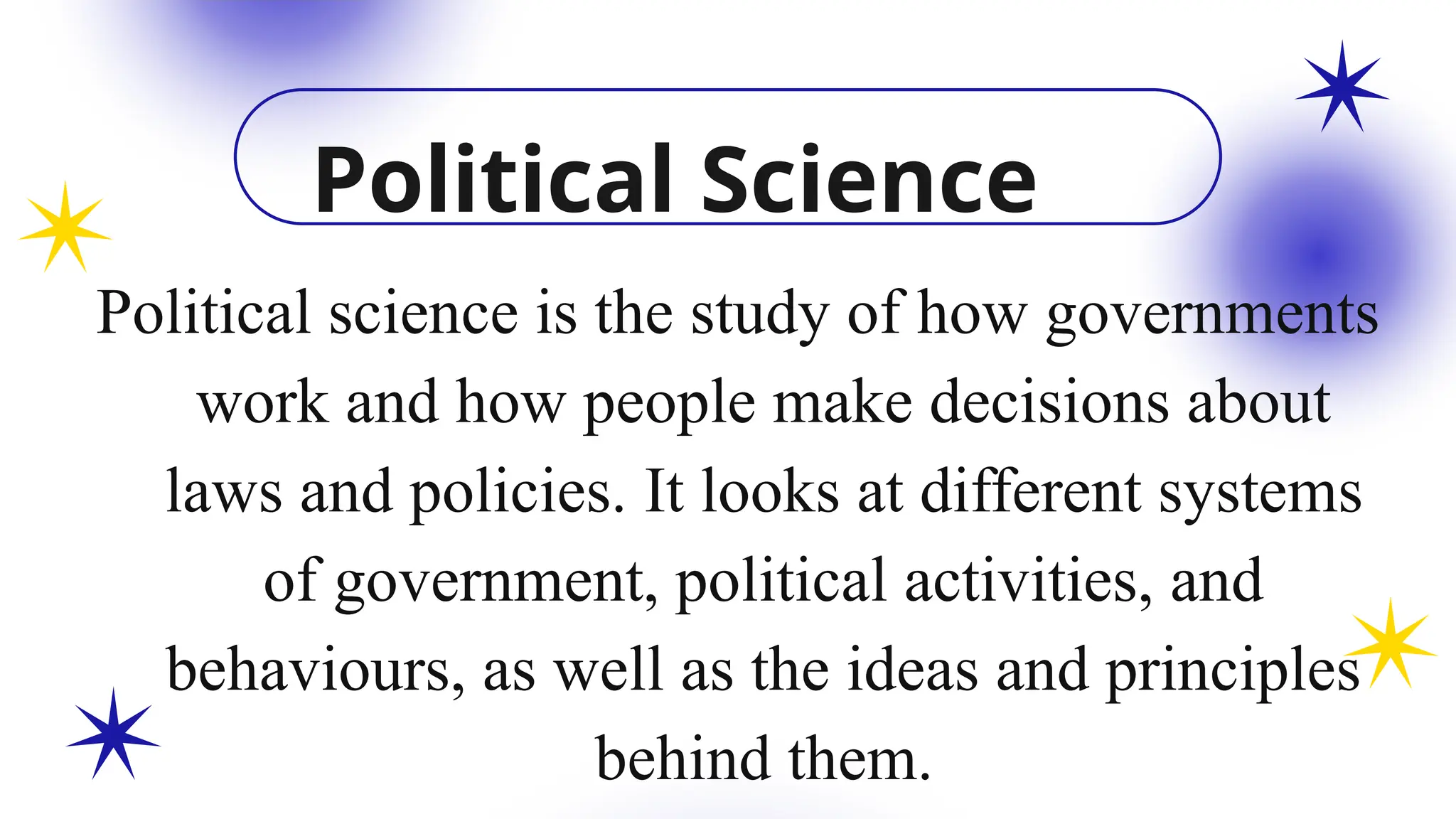 POLITICAL SCIENCE the difference type of Politics | PPT