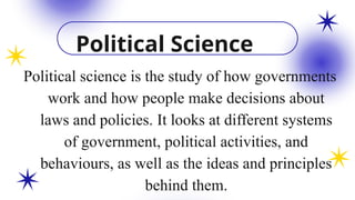 POLITICAL SCIENCE the difference type of Politics | PPTX