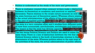 POLITICAL SCIENCE_ 080833.pptx 2024-25. . | PPTX