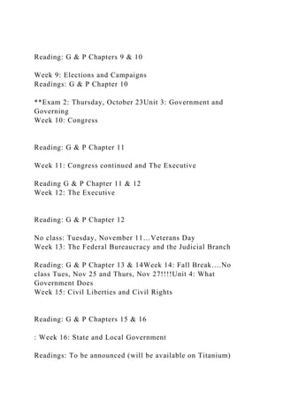 Political Science 100 Introduction to American GovernmentCOURSE DES.docx