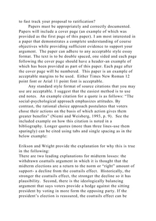 Political Science 1101 American Government Your NameMr. .docx