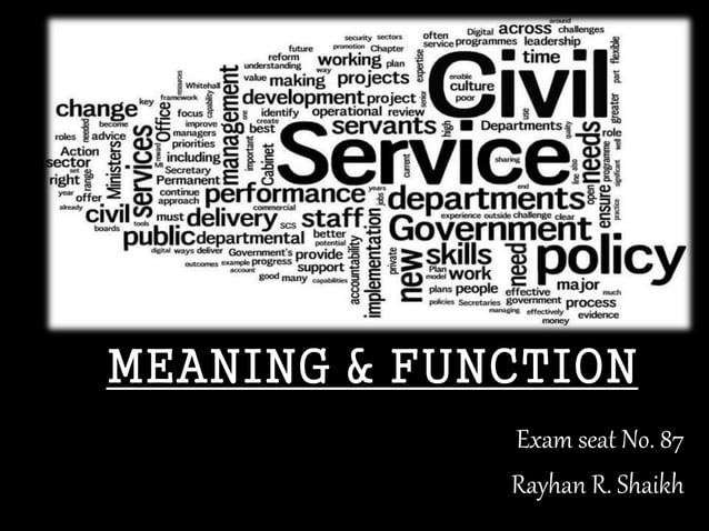 Civil Service | PPTX | Law