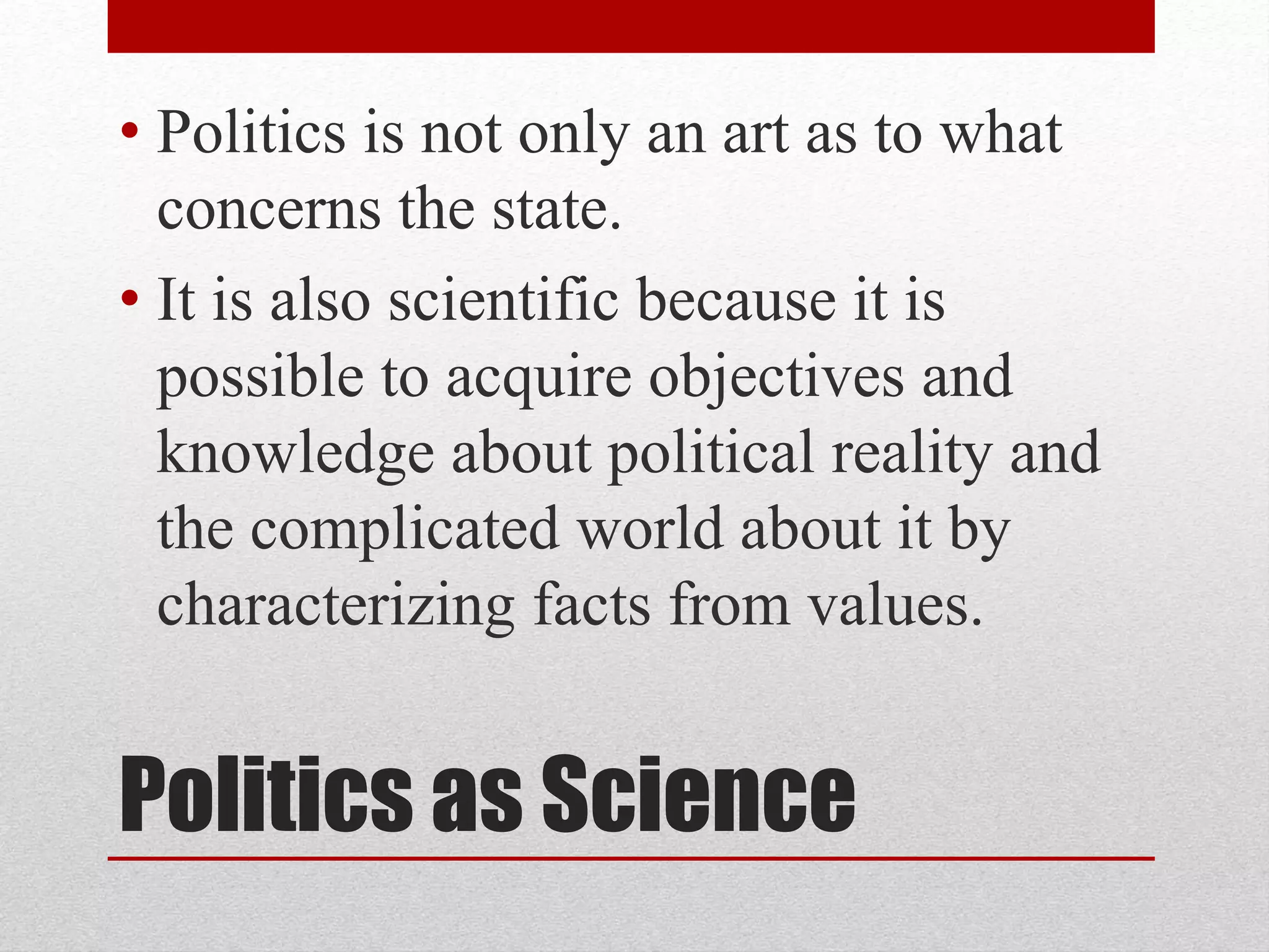 Political science and politics | PPTX