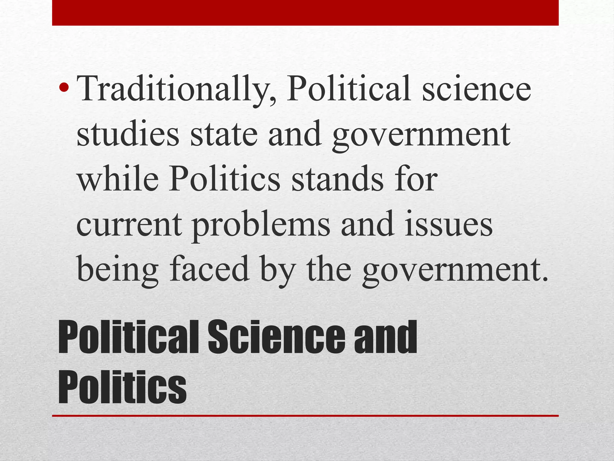 Political science and politics | PPTX