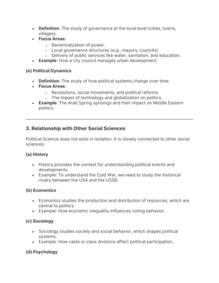 topic of political science which is made | PDF