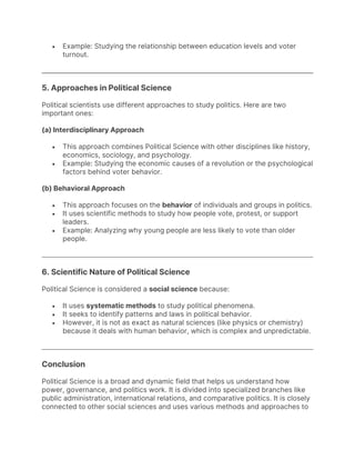 topic of political science which is made | PDF