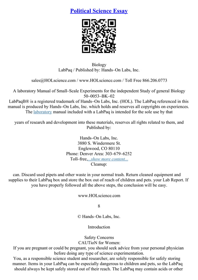 Political Science Essay | PDF