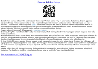 Political Science Essay | PPT