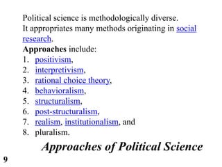 Political science (introduction) | PPTX