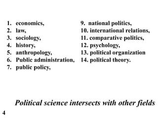 Political science (introduction) | PPTX