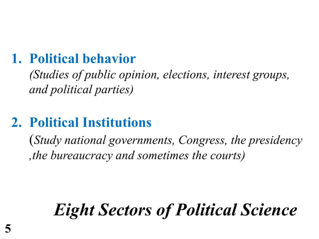 Political science (introduction) | PPTX | Politics