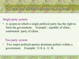 Political parities | PPT