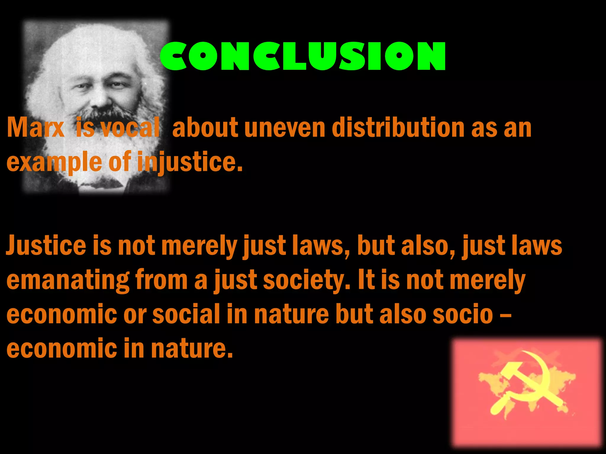 Marx and his ideas on justice | PPT