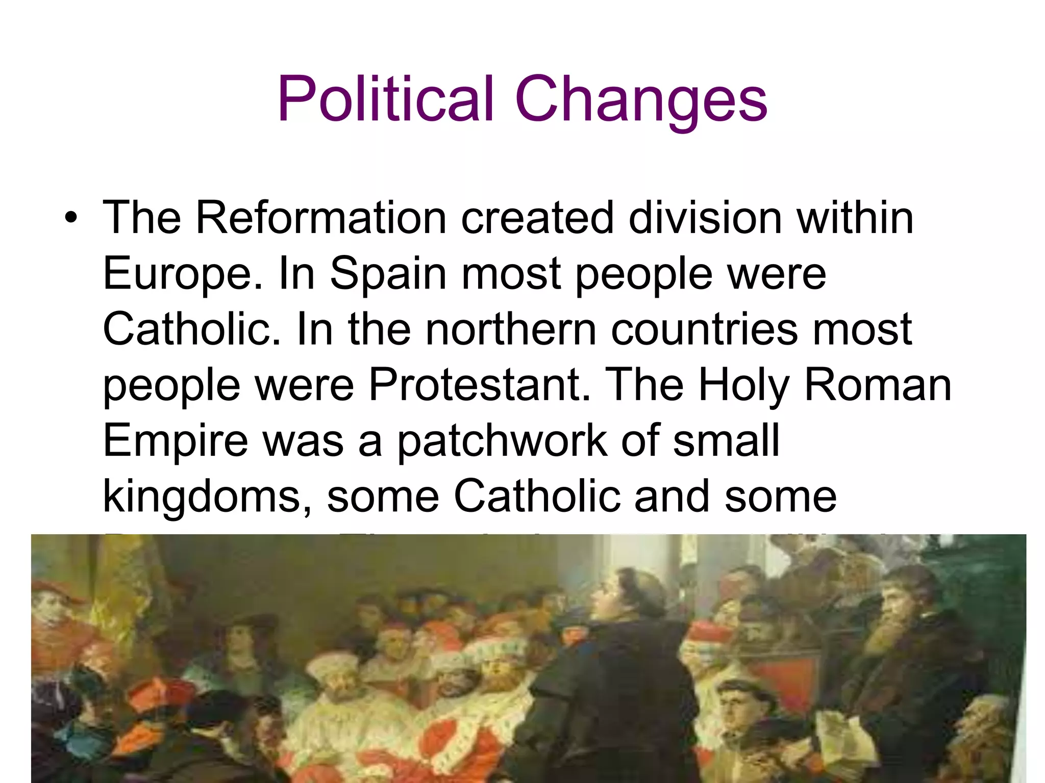 Political & Social changes during the Reformation | PPTX