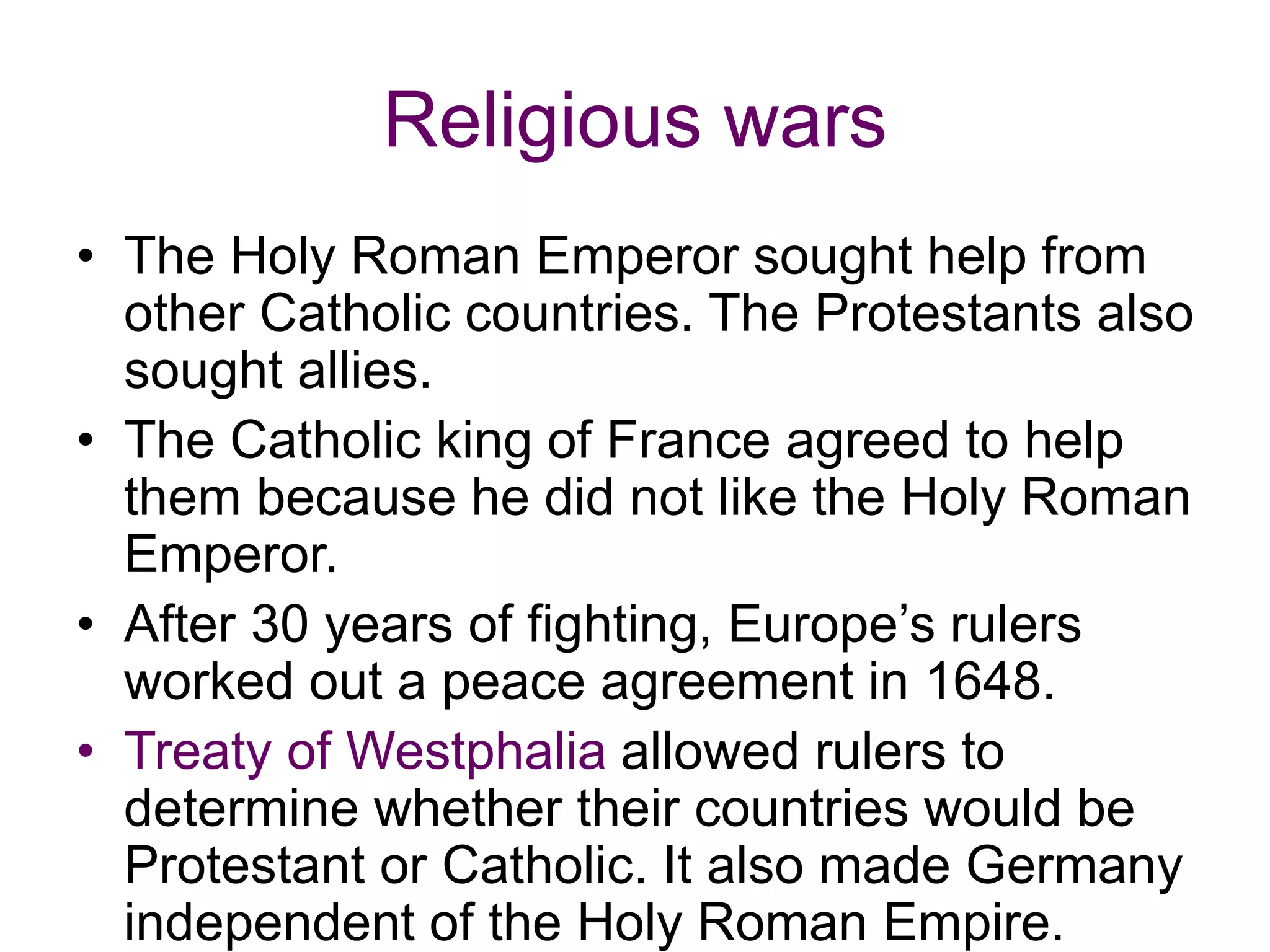 Political & Social changes during the Reformation | PPTX