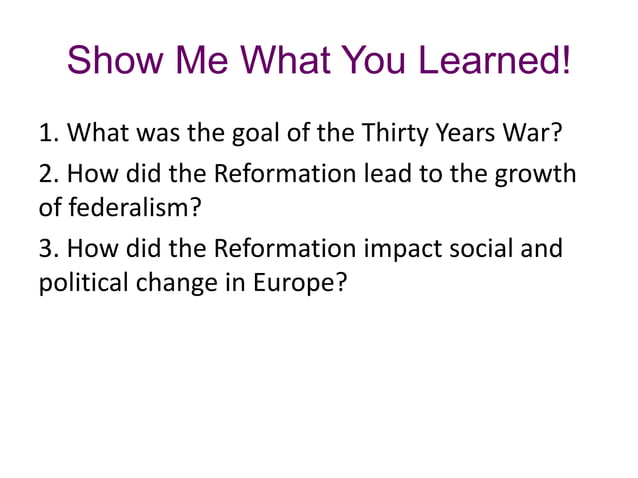 Political & Social changes during the Reformation | PPTX