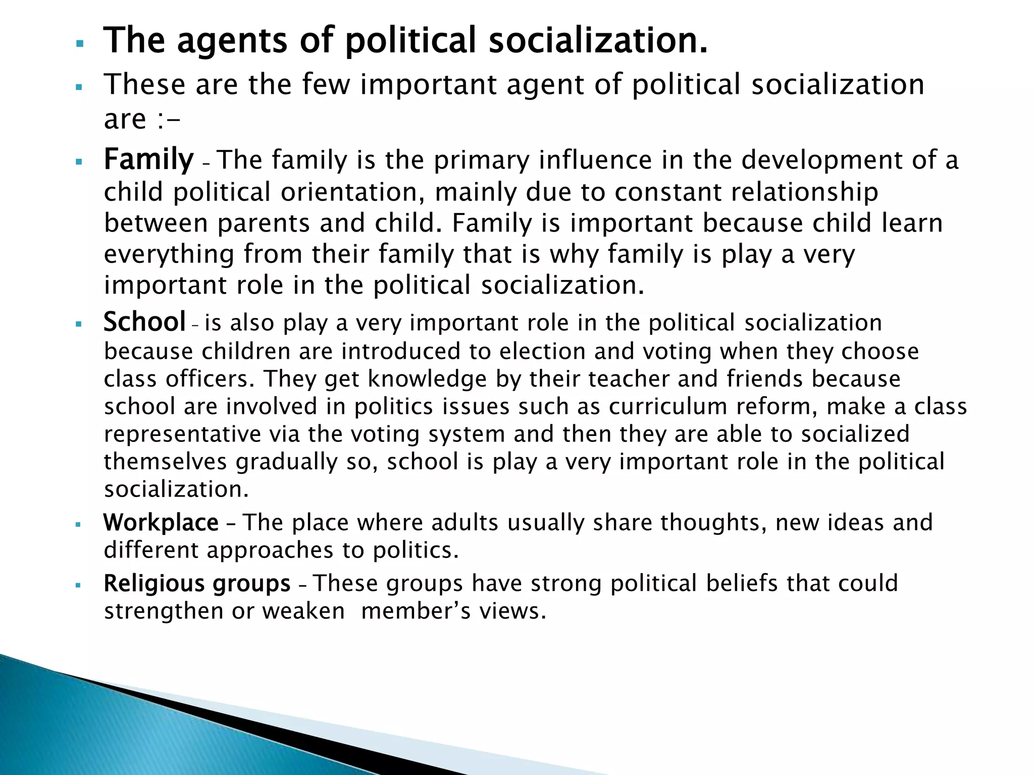 Political socialization | PPTX