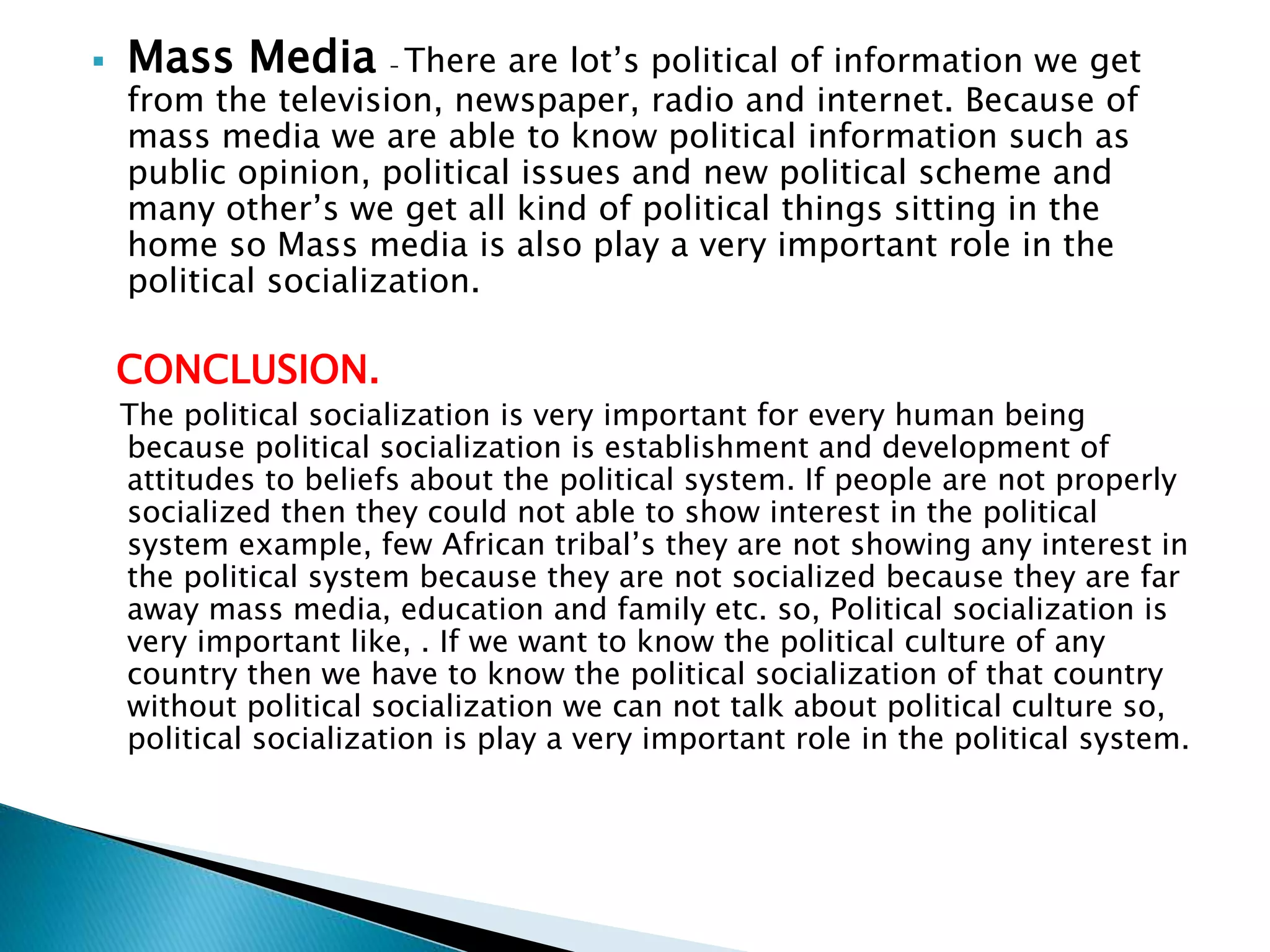 Political socialization | PPTX