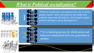 Political socialization and participation | PPTX