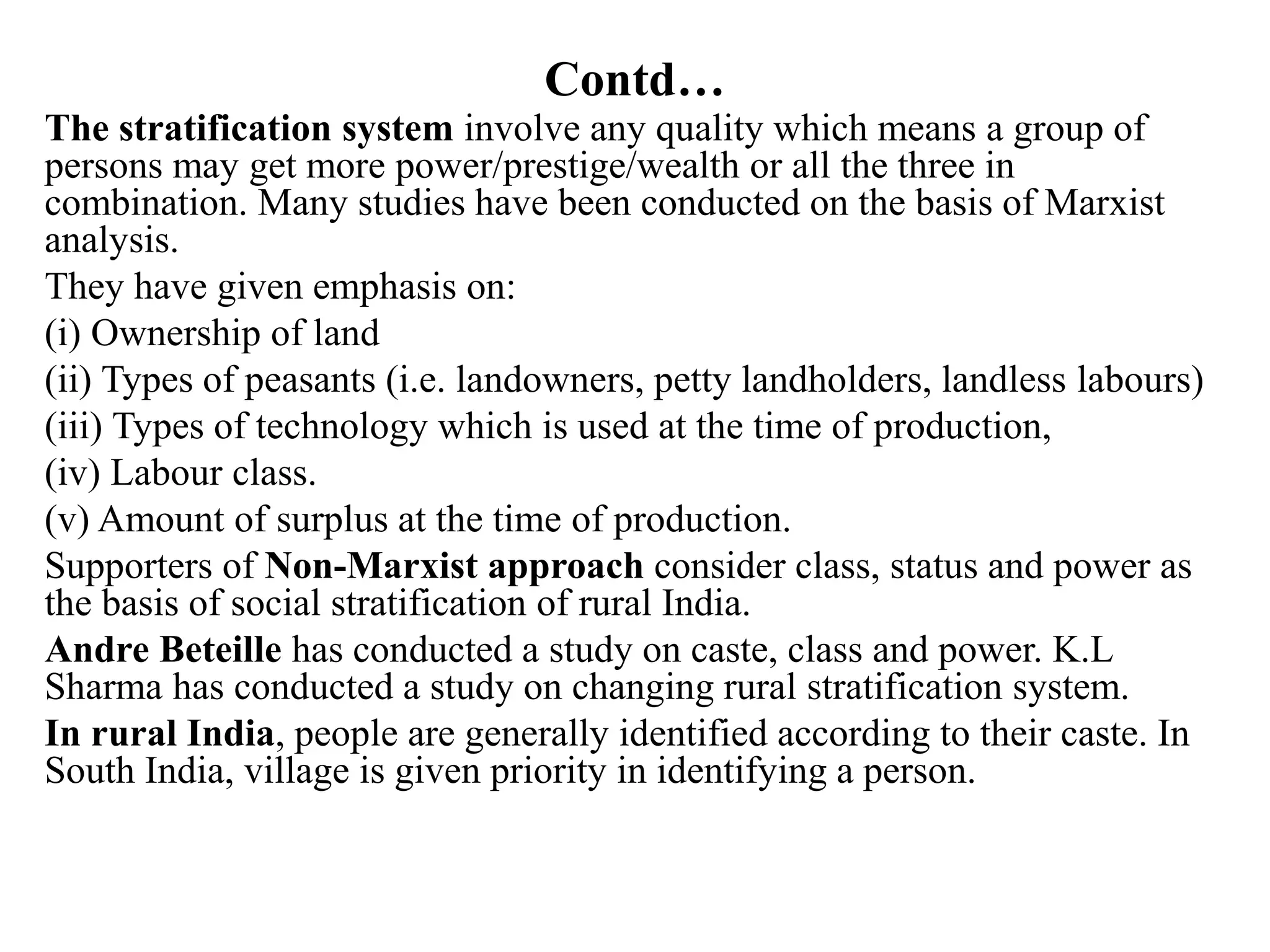 Political sociology - Caste and Class | PPTX