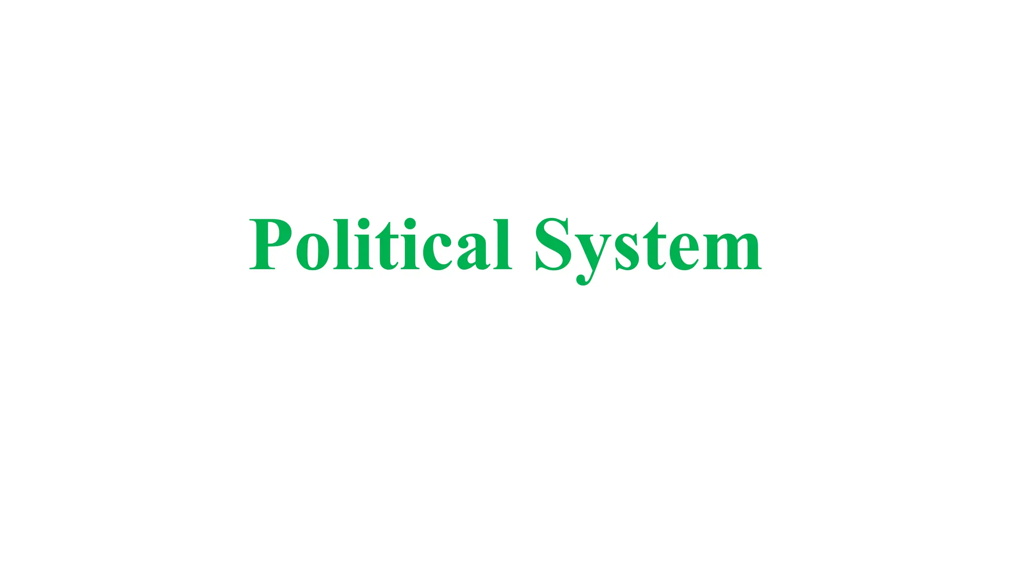 Political System an introduction institutions.pptx | Political Issues ...