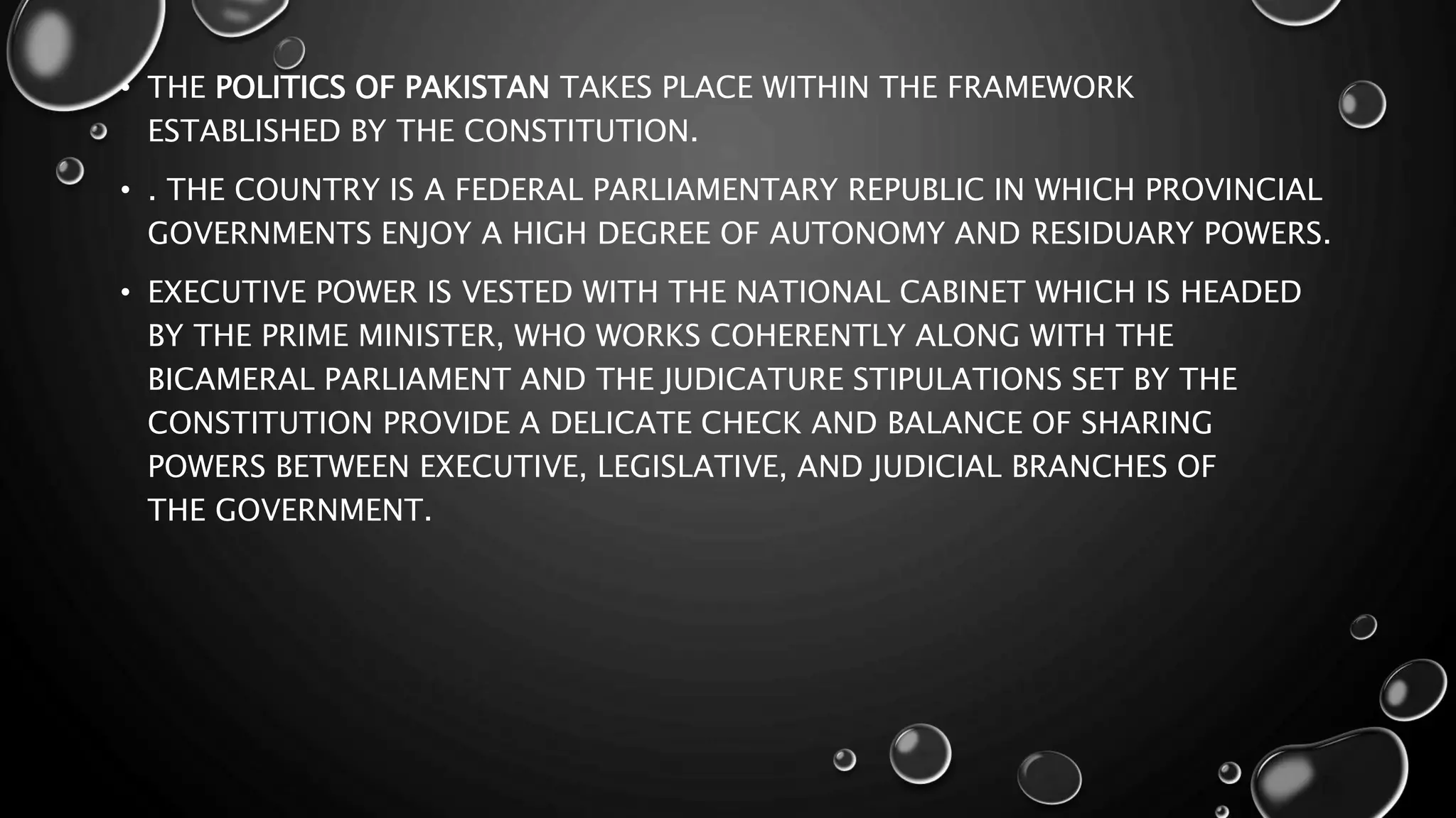 Political system in pakistan | PPTX