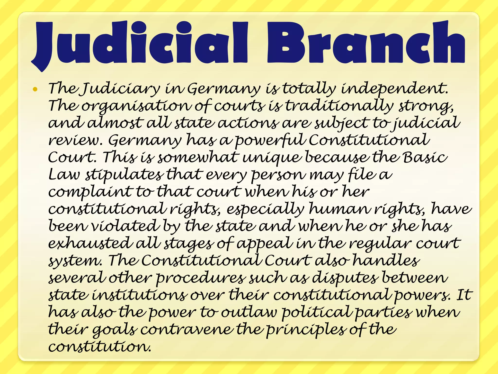 Political system of germany | PPTX