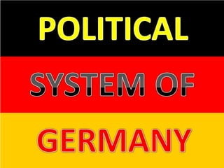 Political system of germany | PPTX