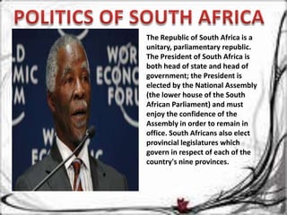 Political system of south africa | PPTX