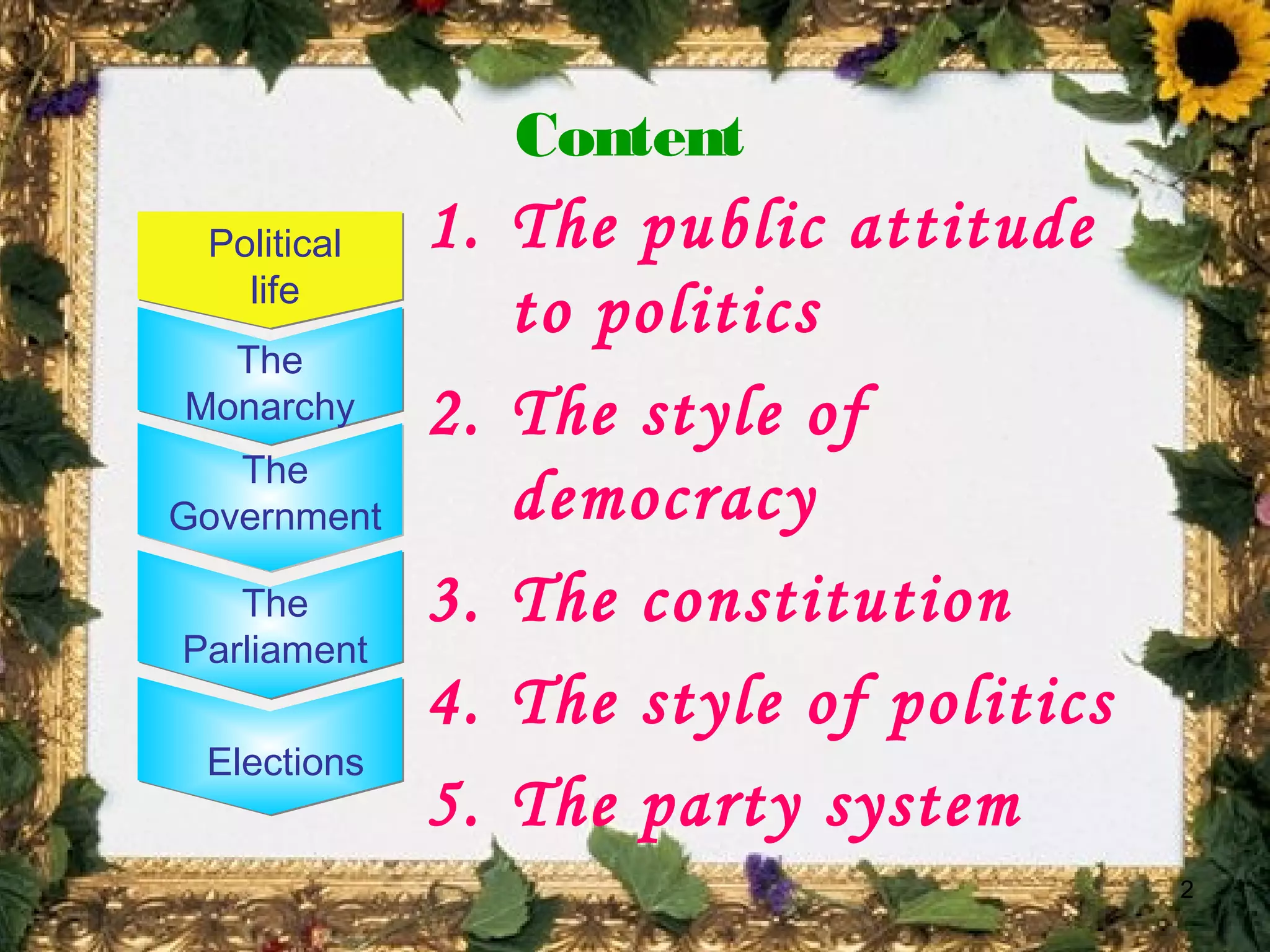 Political system of the uk | PPT