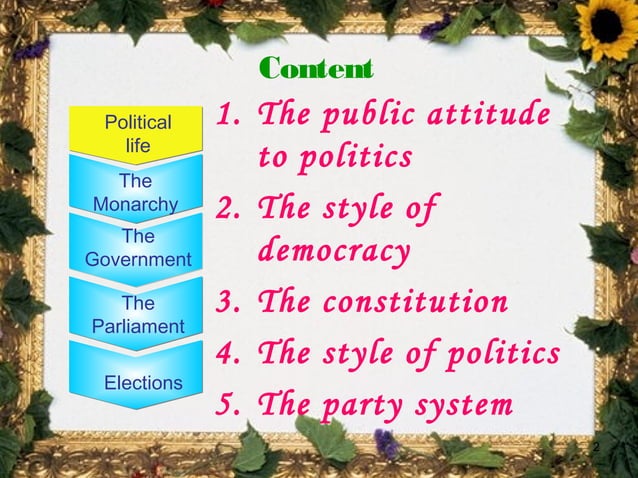 Political system of the uk | PPT | Elections | Politics